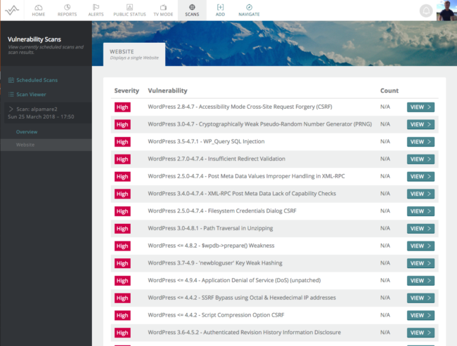 WordPress Security Scanning - RapidSpike