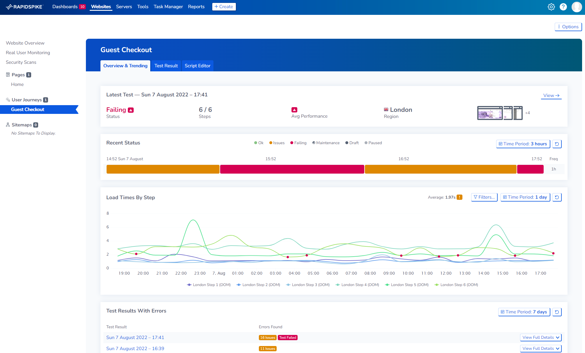 Third Party Monitoring - RapidSpike