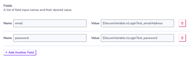 User Journey Secure Variable Storage - RapidSpike